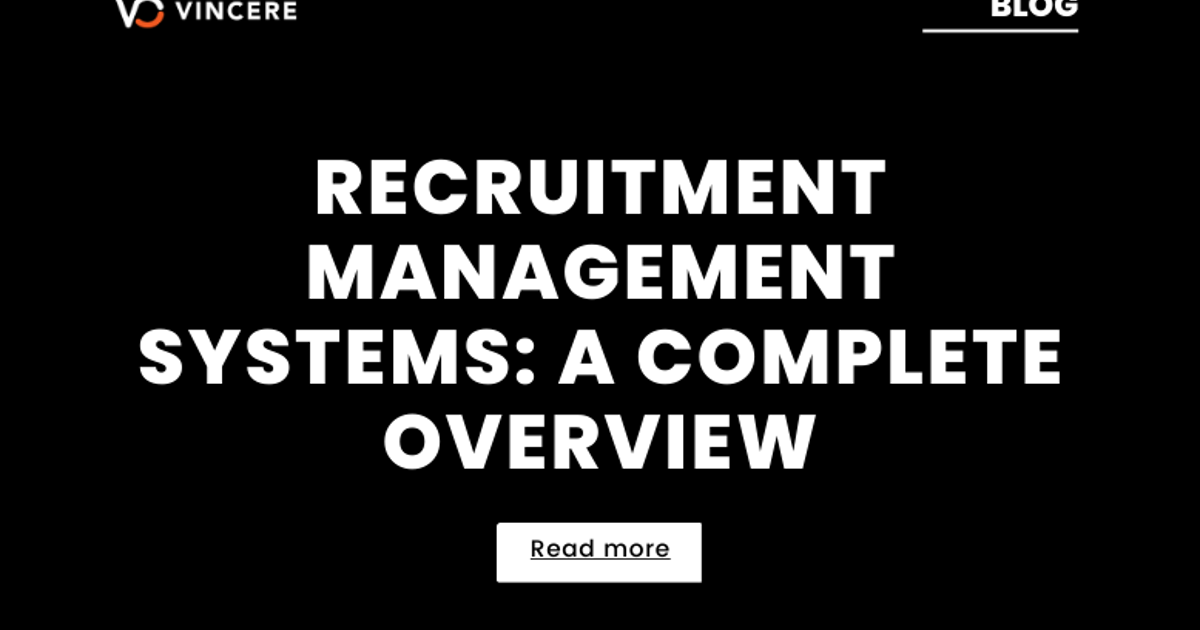 What is a recruitment management system? | Vincere